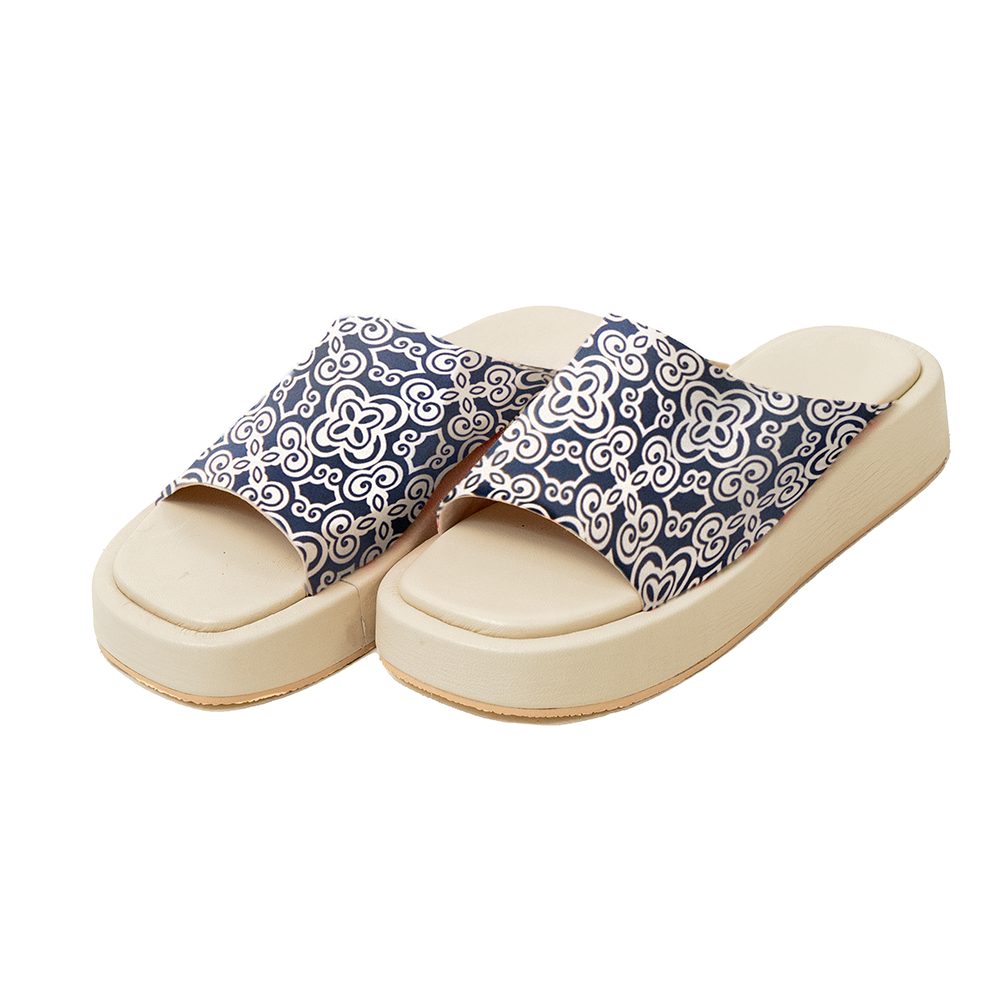 Wedge Slide | Batik Indigo (3 sizes) - SALE – balizen